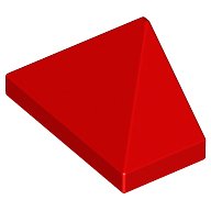 LEGO Daknok 45 2x1 Punt ROOD (10 stuks) | BRICKshop - LEGO en DUPLO ...