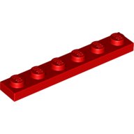 LEGO Plaat 1x6 ROOD (100 stuks) | Platen | LEGO Onderdelen | BRICKshop ...