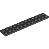 LEGO Plaat 2x12 ZWART (100 stuks) | Platen | LEGO Onderdelen ...