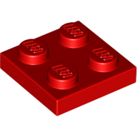 LEGO Plaat 2x2 ROOD (100 stuks) | Platen | LEGO Onderdelen | BRICKshop ...