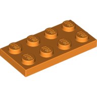 LEGO Plaat 2x4 ORANJE (100 stuks) | Platen | LEGO Onderdelen ...