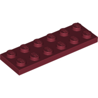 LEGO Plaat 2x6 DONKERROOD (100 stuks) | BRICKshop - LEGO en DUPLO ...